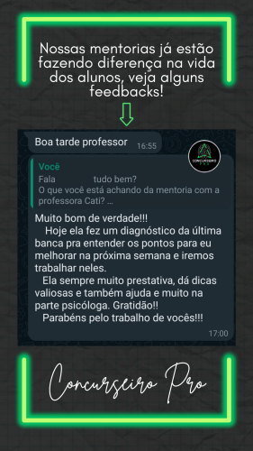 Prova Oral | Concurseiro PRO